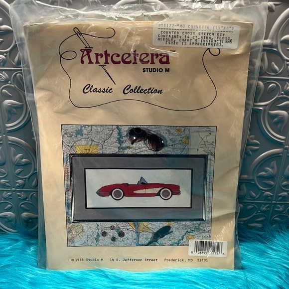 Artecetera | Other | 6 Corvette 5 X 6 Counted Cross Stitch Kit With ...
